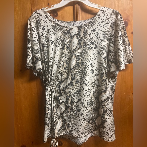Tops | Snake Print Blouse | Poshmark